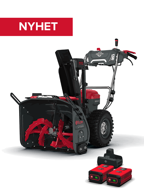 CRAMER SNØFRESER 82SN61 MED BATTERI OG LADER - Caro.no